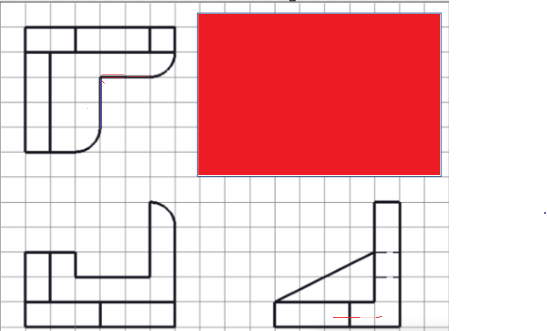 Solved Draw the isometric view from the provided views of | Chegg.com