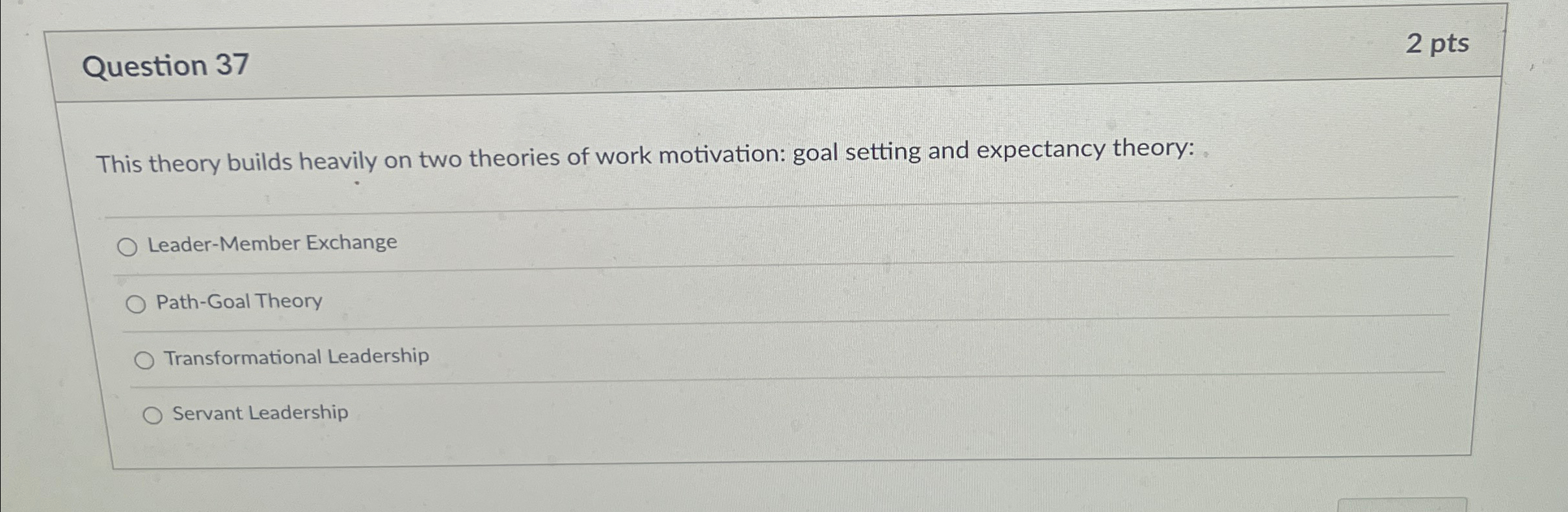 Solved Question 372 ﻿ptsThis theory builds heavily on two | Chegg.com
