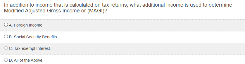 Solved In addition to income that is calculated on tax | Chegg.com
