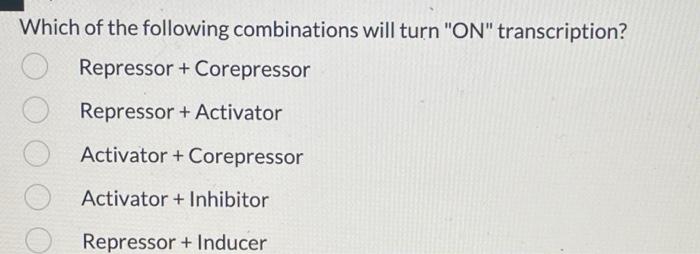 Solved Which of the following combinations will turn "ON" | Chegg.com