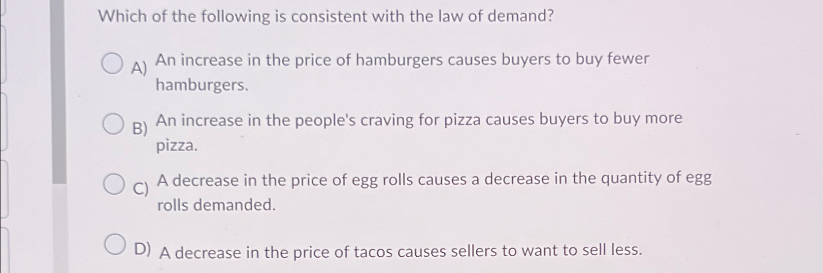 Solved Which of the following is consistent with the law of | Chegg.com