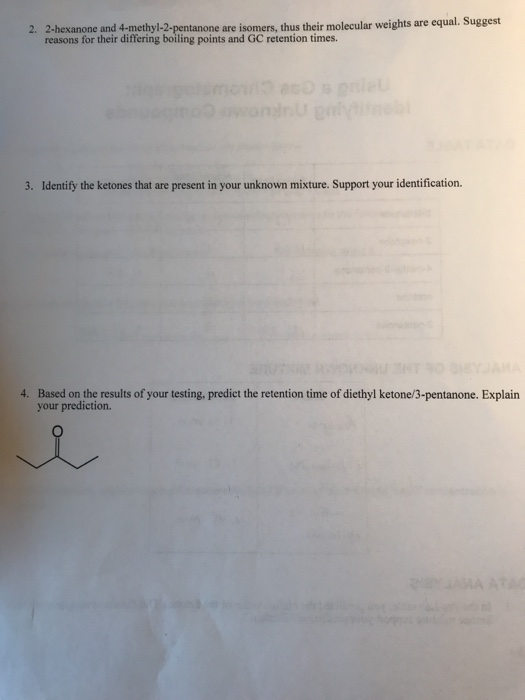 Solved Using a Gas Chromatograph: Identifying Unknown | Chegg.com