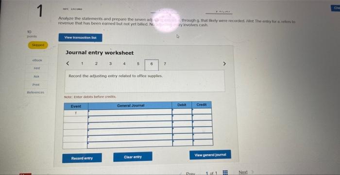 Solved Exercise 3-15 (Algo) Analyzing and preparing | Chegg.com