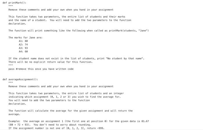 Solved Complete the following skeleton code as indicated by | Chegg.com