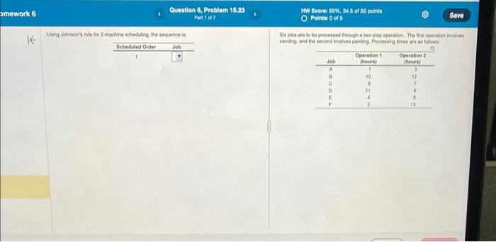 Solved Wing Jahrion't nde tor 2 machine scheduling, Ve | Chegg.com