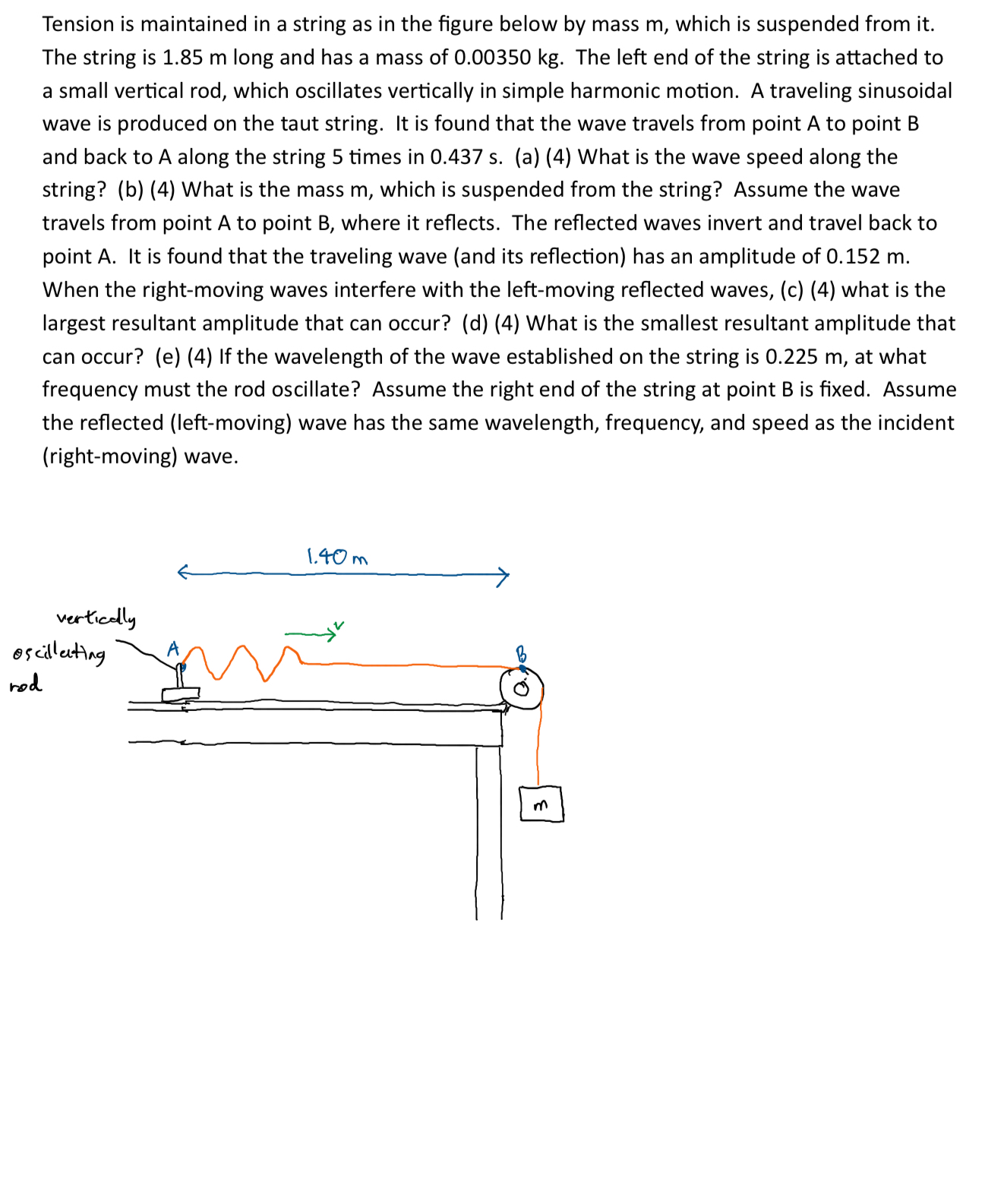 Tension is maintained in a string as in the figure | Chegg.com