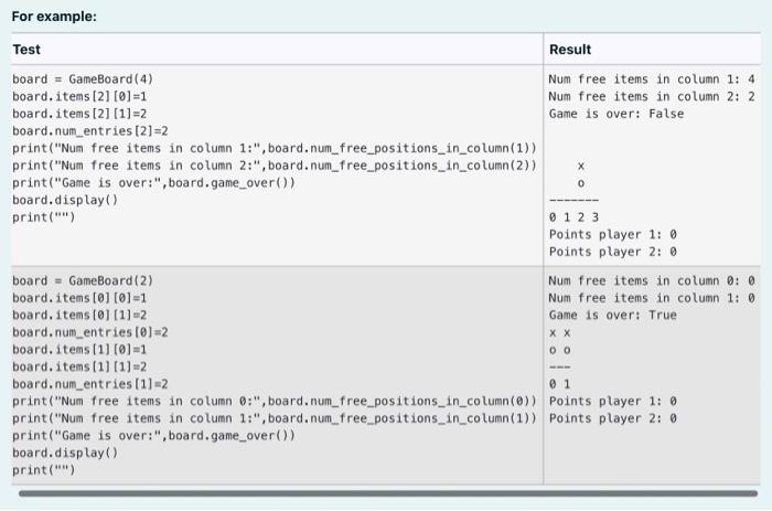 The class GameBoard is used to implement the game | Chegg.com The class GameBoard is used to implement the game | Chegg.com