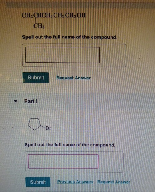 Solved What is each compound's systematic name? Part A | Chegg.com