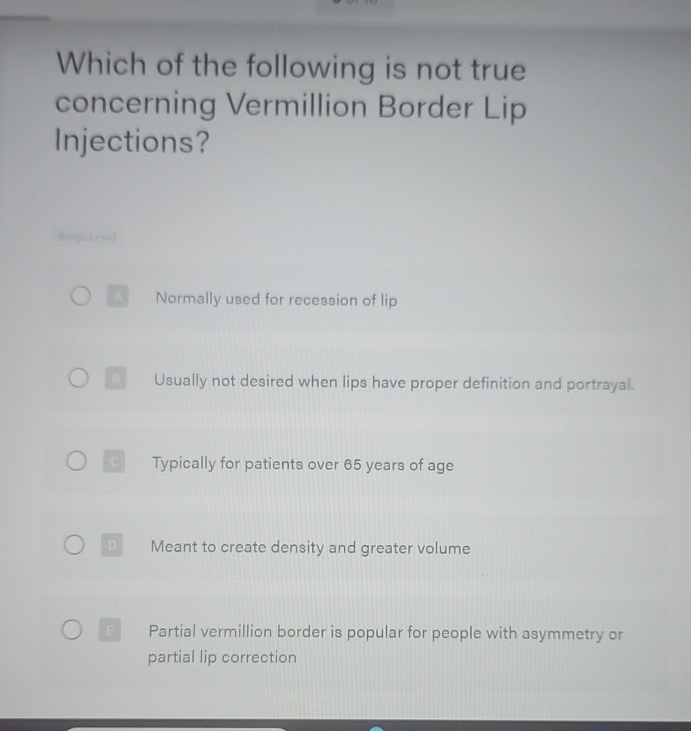 Solved Which of the following is not true concerning | Chegg.com