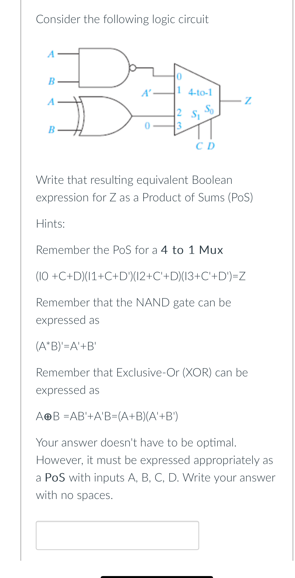 Solved Consider the following logic circuitWrite that | Chegg.com