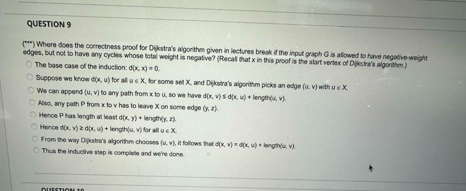 Solved ((∗∗)) Where does the correctness proof for | Chegg.com
