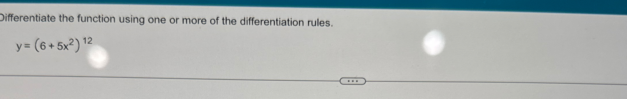 Solved Differentiate the function using one or more of the | Chegg.com