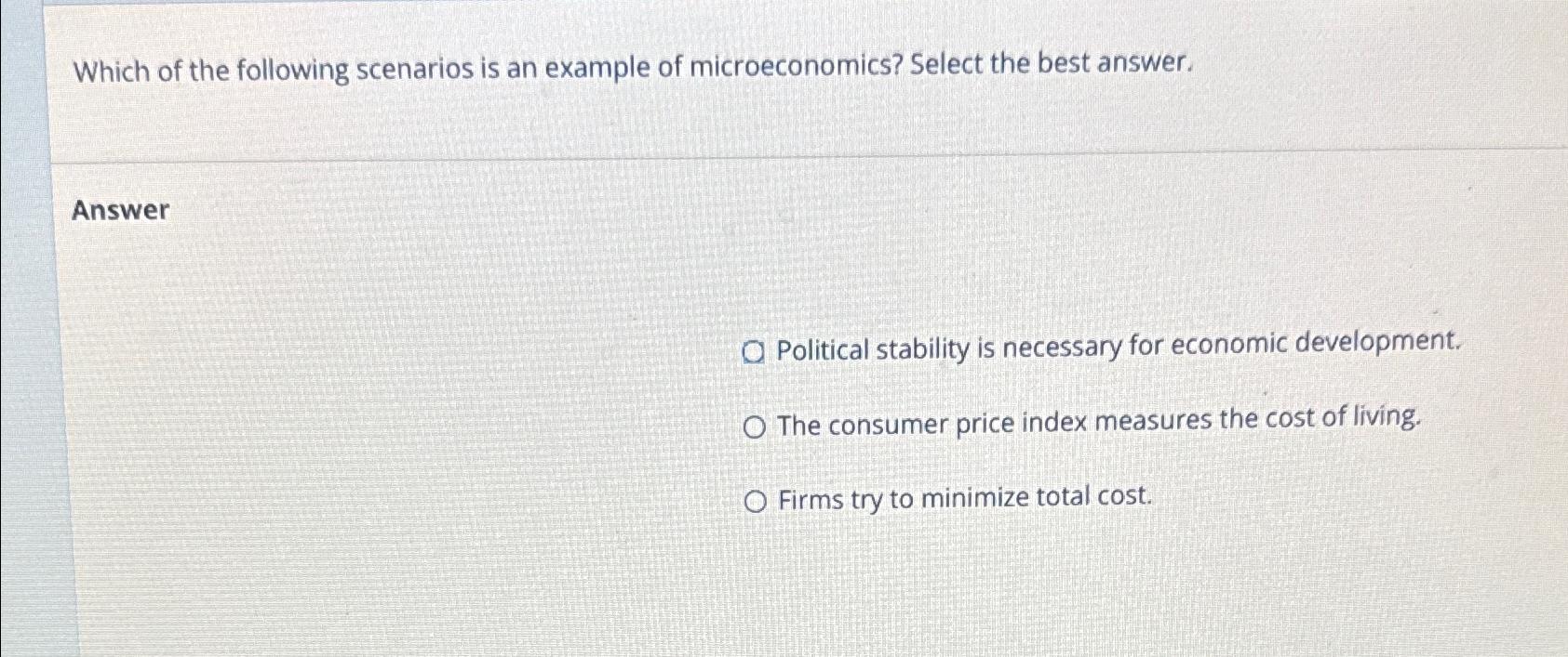 Solved Which of the following scenarios is an example of | Chegg.com
