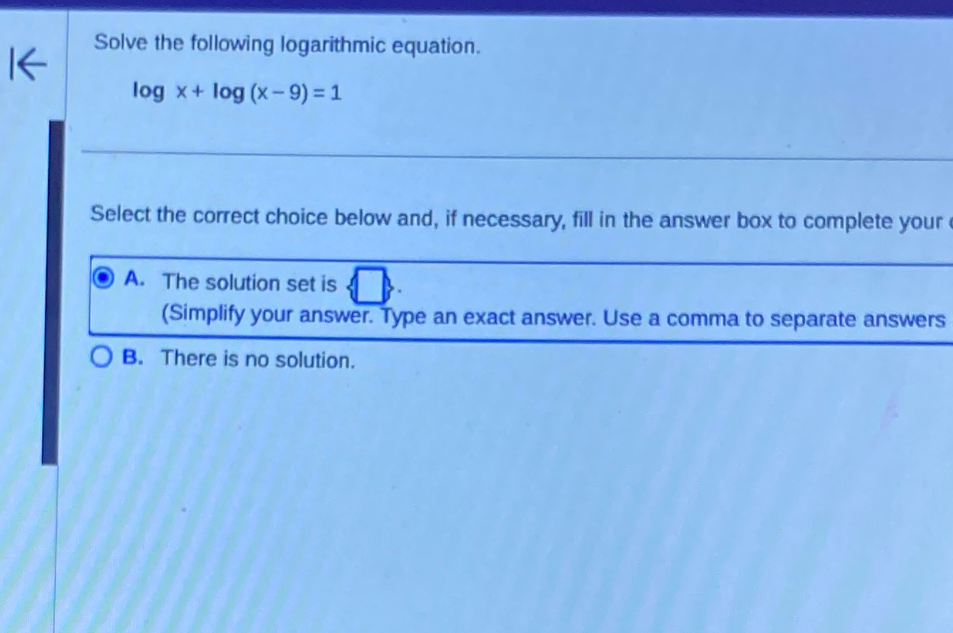 Solved Solve the following logarithmic | Chegg.com