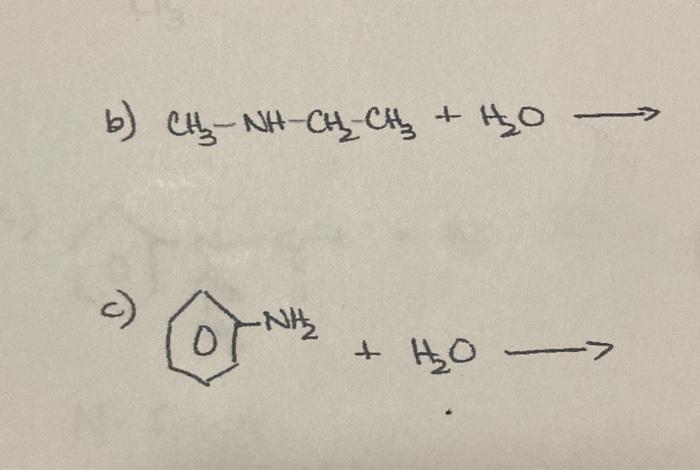 Solved Draw the product when eqch amine acts as a base when | Chegg.com