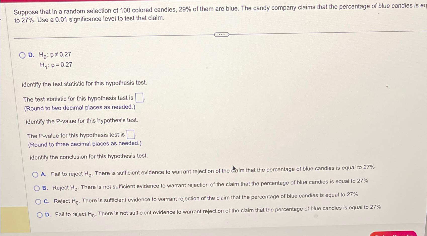 Solved Suppose that in a random selection of 100 ﻿colored | Chegg.com