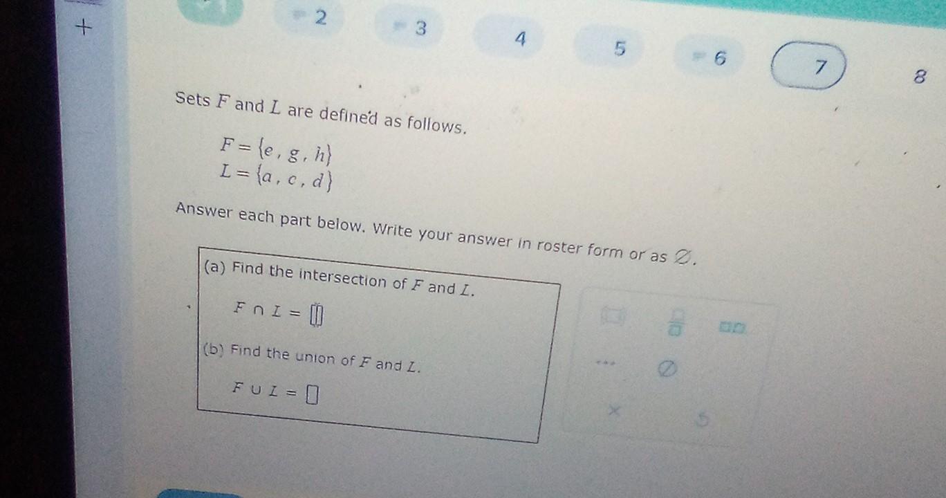 Solved Sets F and L are defined as follows. | Chegg.com