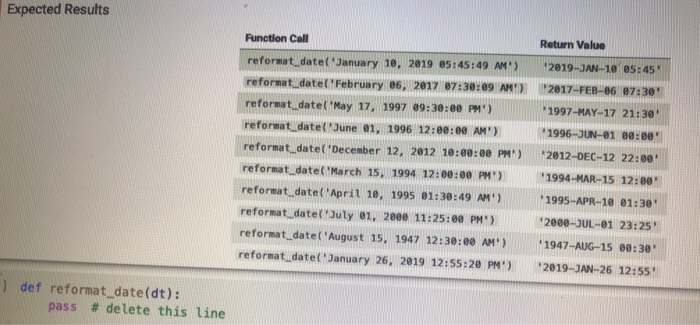 Solved Part 4 Reformat A Date Time String Complete The