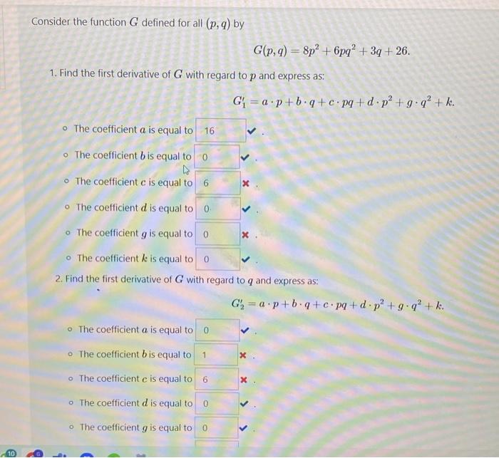 Solved Consider the function G defined for all (p,q) by | Chegg.com