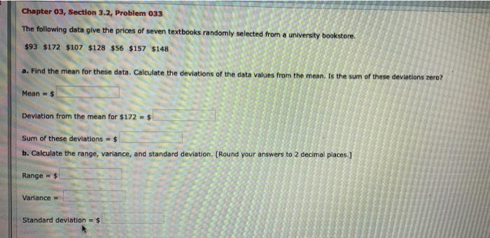 Solved Chapter 03 Section 32 Problem 033 The Following 