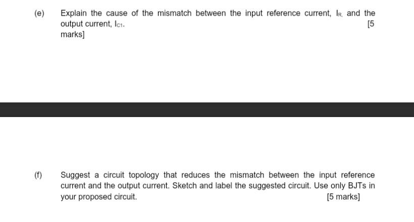 Solved (e) Explain the cause of the mismatch between the | Chegg.com