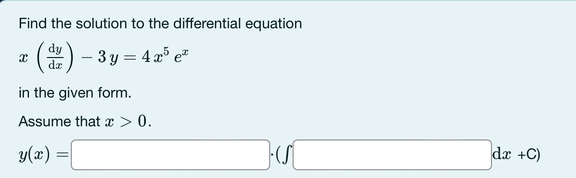 Solved Find the solution to the differential | Chegg.com