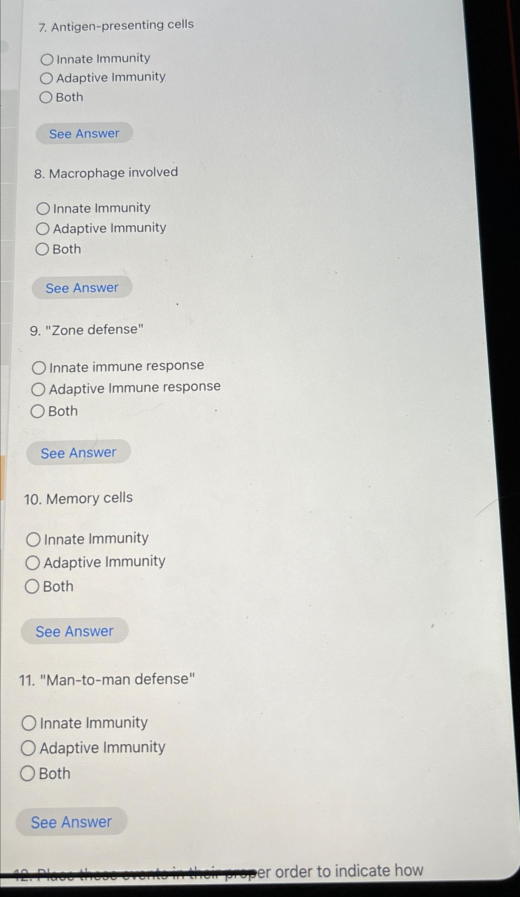 Solved Antigen-presenting cellsInnate ImmunityAdaptive | Chegg.com