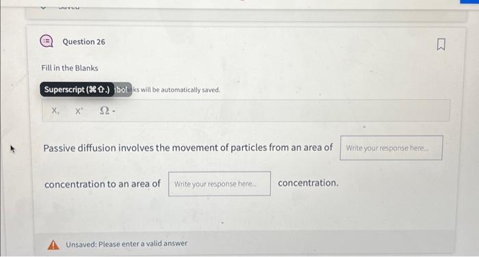 Solved Passive diffusion involves the movement of particles | Chegg.com