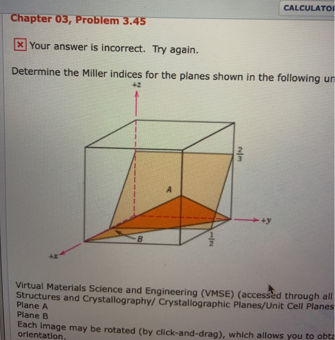 Solved CALCULATOI Chapter 03, Problem 3.45 x Your answer is | Chegg.com