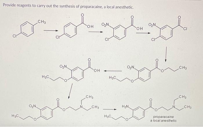 Solved Provide reagents to carry out the synthesis of | Chegg.com