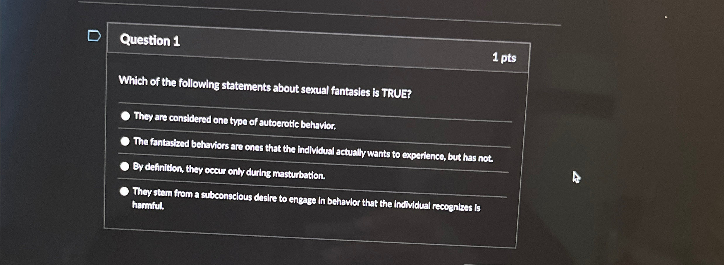 Solved Question 11 ﻿ptsWhich of the following statements | Chegg.com