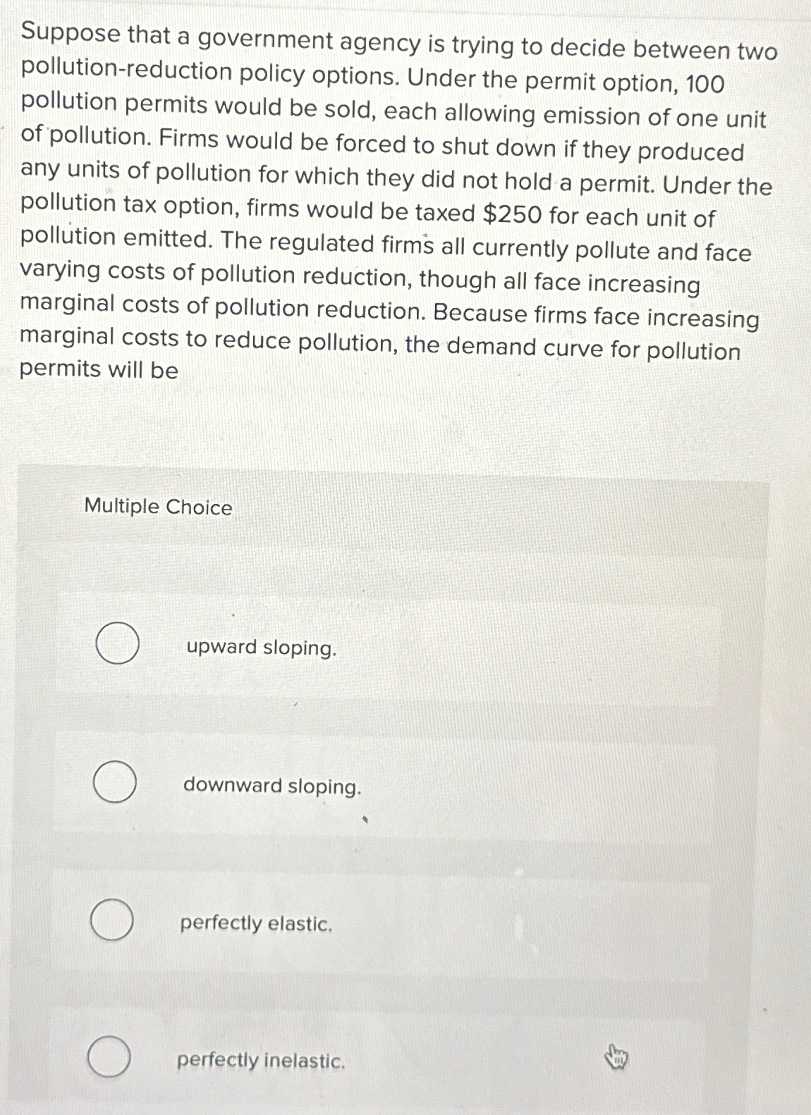 Solved Suppose that a government agency is trying to decide | Chegg.com