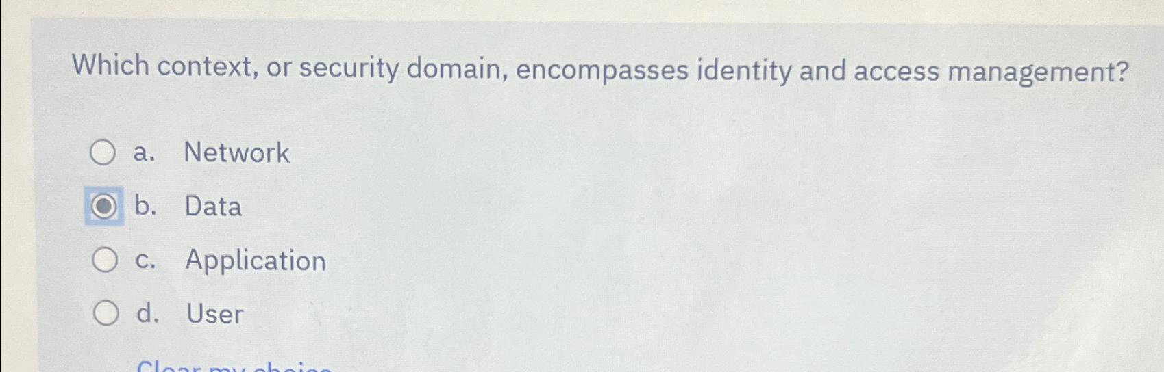 Solved Which context, or security domain, encompasses | Chegg.com
