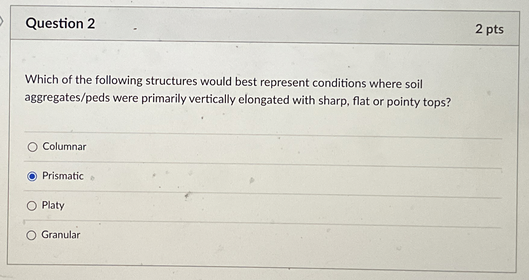 Solved Question 22 ﻿ptsWhich of the following structures | Chegg.com