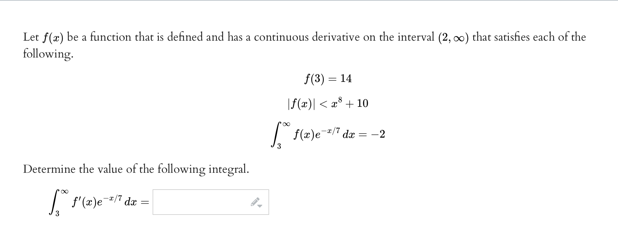 Solved Let f(x) ﻿be a function that is defined and has a | Chegg.com