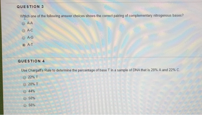 Solved QUESTION 3 Which one of the following answer choices | Chegg.com