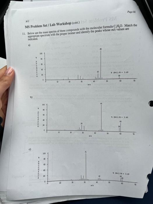 Solved ORGO LAB SPECTROSCOPY i dont have any more info , i | Chegg.com