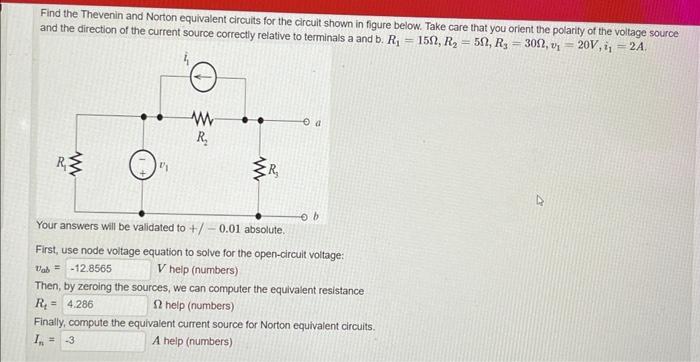 [Solved]: Find the Thevenin and Norton equivalent circuits