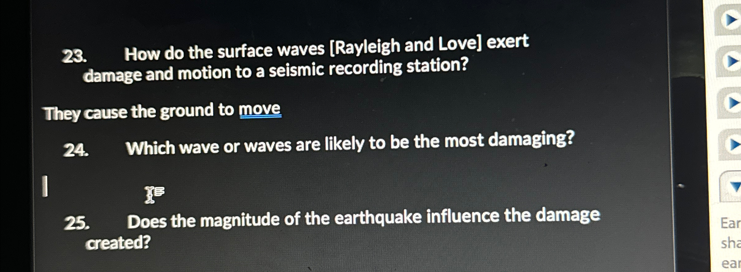Solved How do the surface waves [Rayleigh and Love] ﻿exert | Chegg.com
