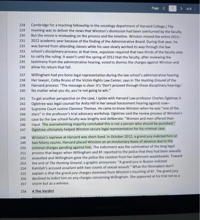Please help me write 1 page -single line note based | Chegg.com