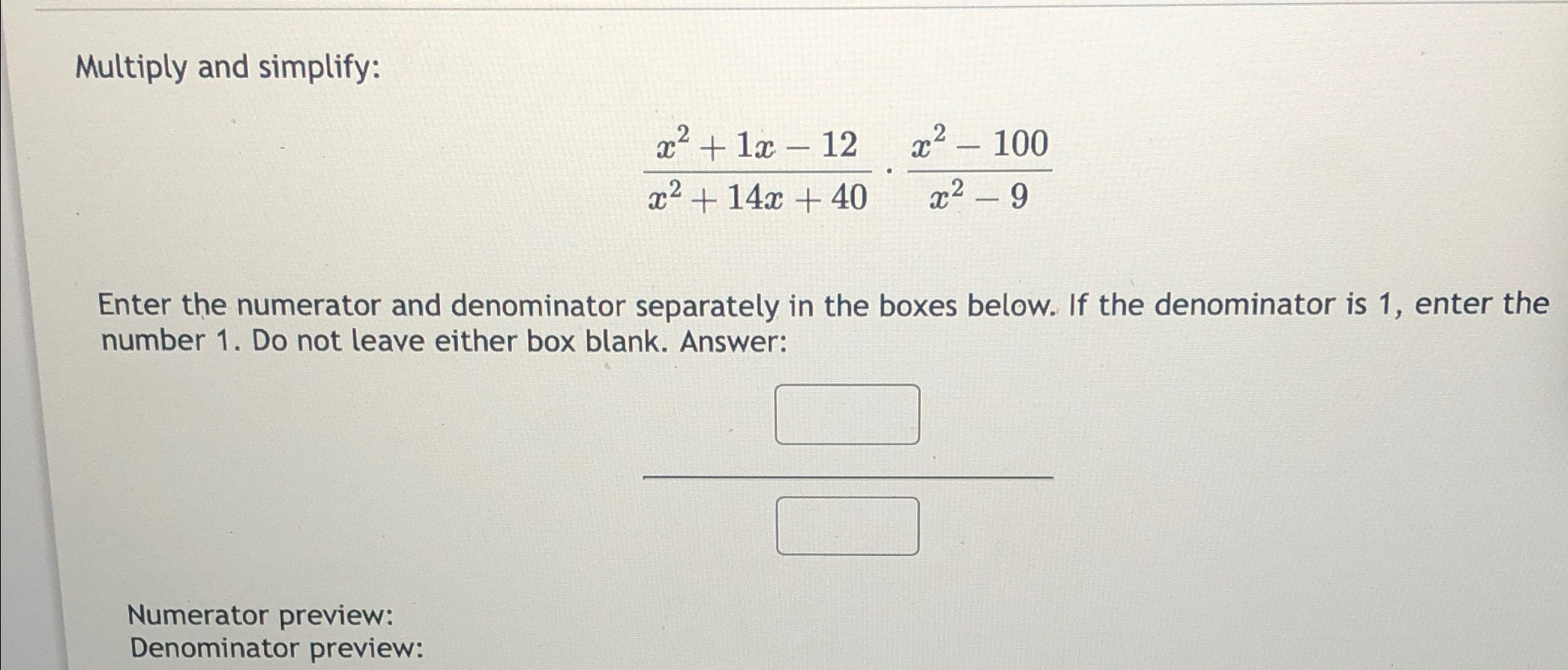 Solved Multiply and | Chegg.com