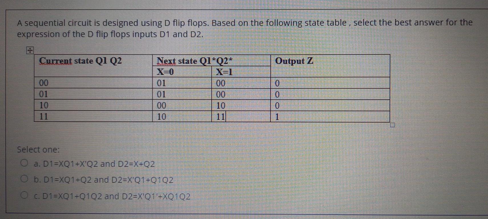 Solved A sequential circuit is designed using D flip flops. | Chegg.com