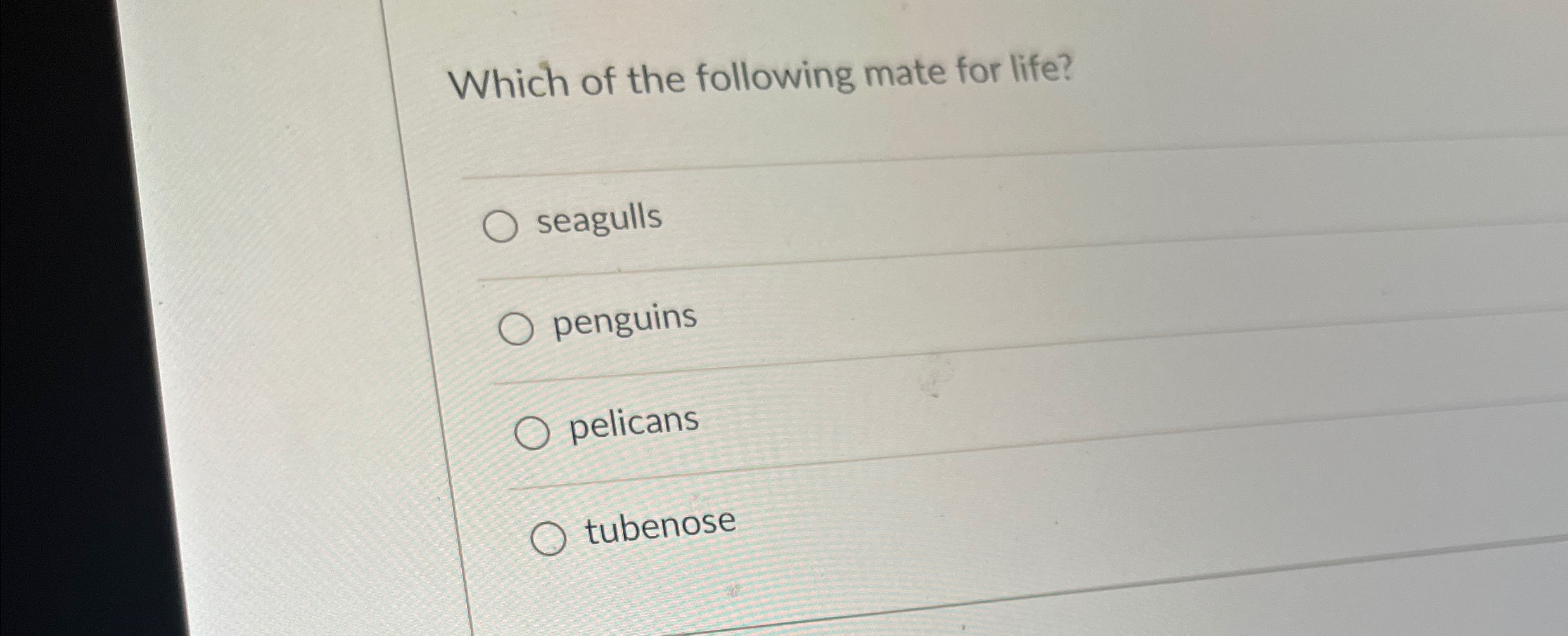 Solved Which of the following mate for | Chegg.com