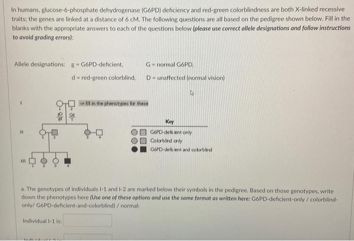 Solved In humans, glucose-6-phosphate dehydrogenase (G6PD) | Chegg.com