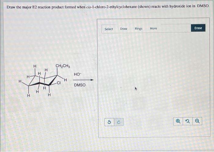 Solved Draw the major E2 reaction product formed when | Chegg.com