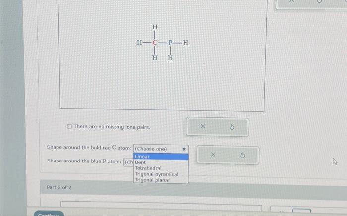 Solved There Are No Missing Lone Pairsadd Lone Pairs Where