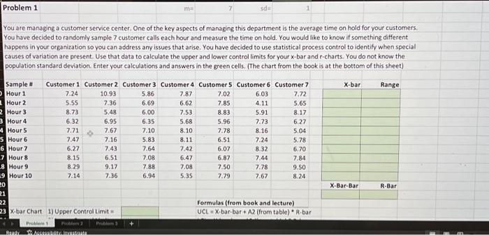 Solved 5) Does the X-bar Chart show that the process is in | Chegg.com