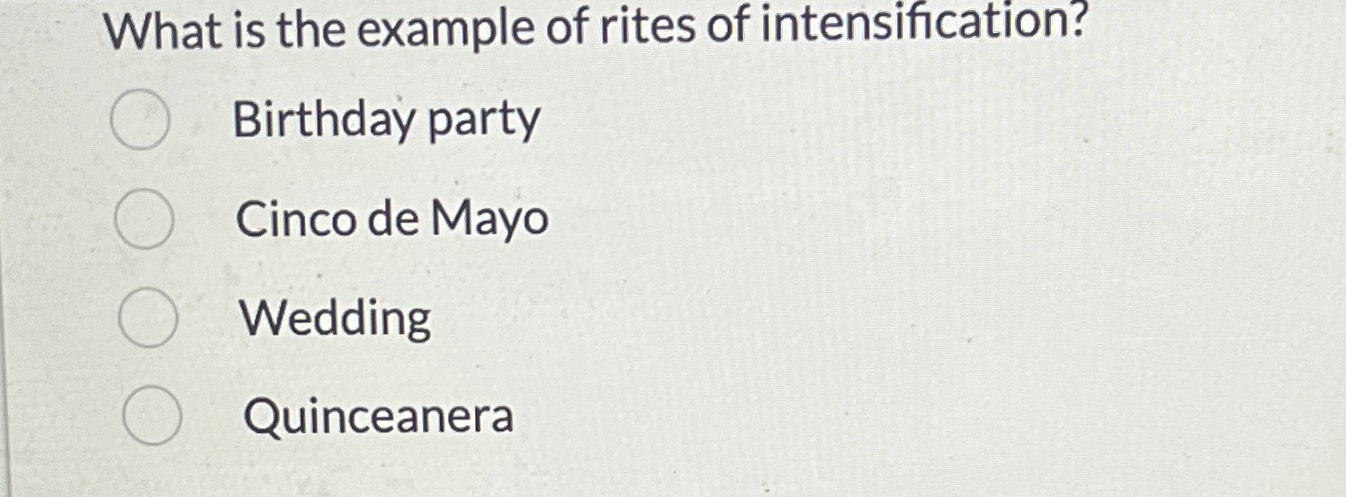 Solved What is the example of rites of | Chegg.com