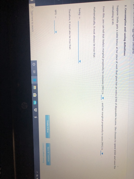 Solved o ok'60'egate verdha 2. Consumption and saving | Chegg.com