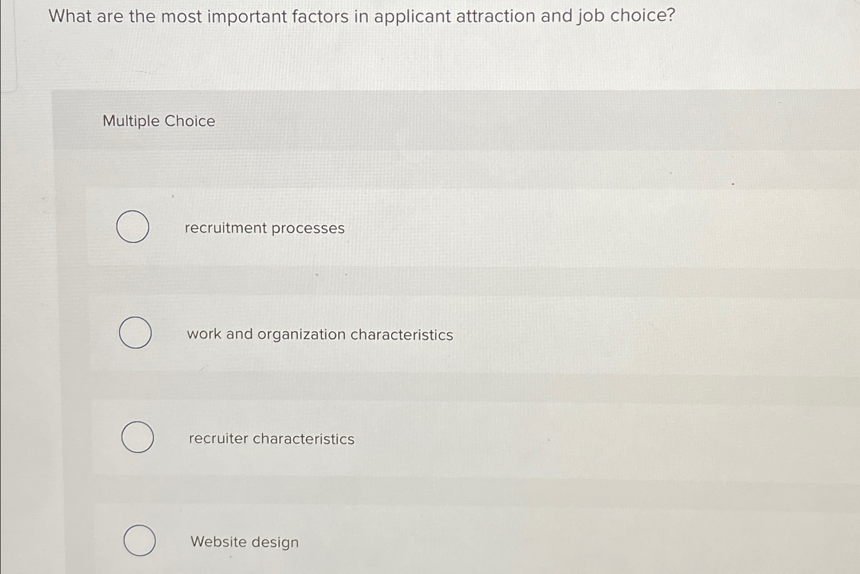 Solved What are the most important factors in applicant | Chegg.com